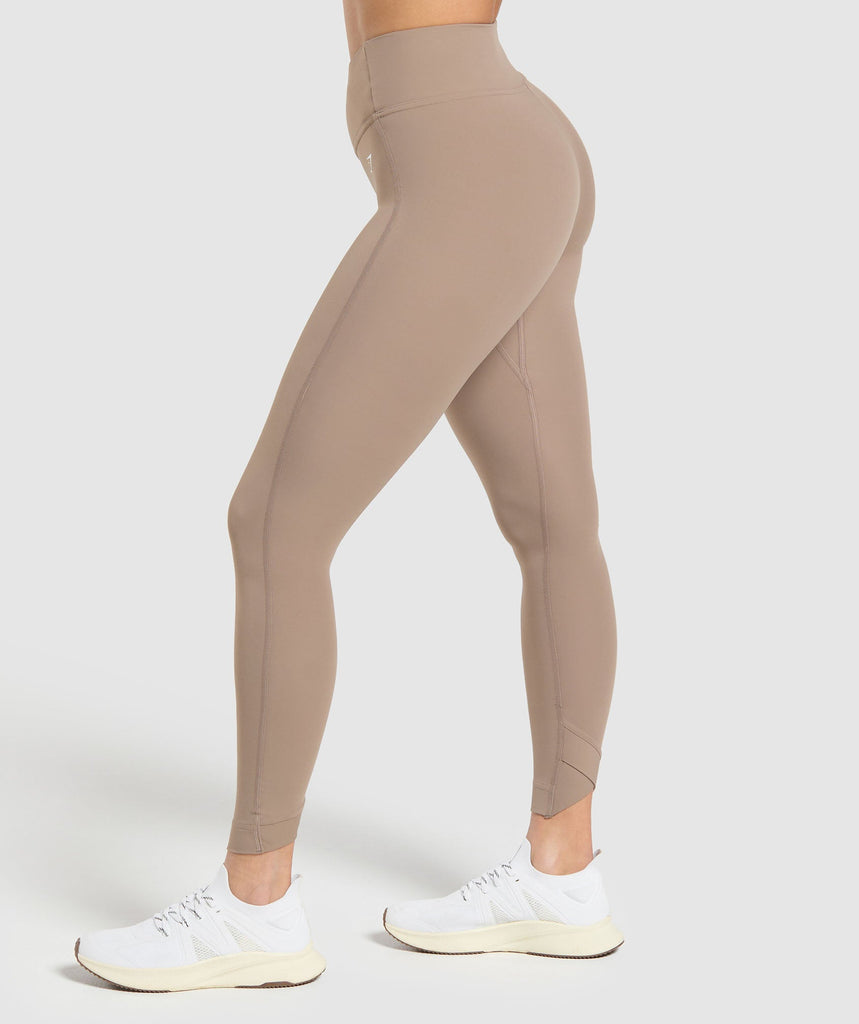 Gymshark Crossover Leggings - Lifestyle Brown | Gymshark
