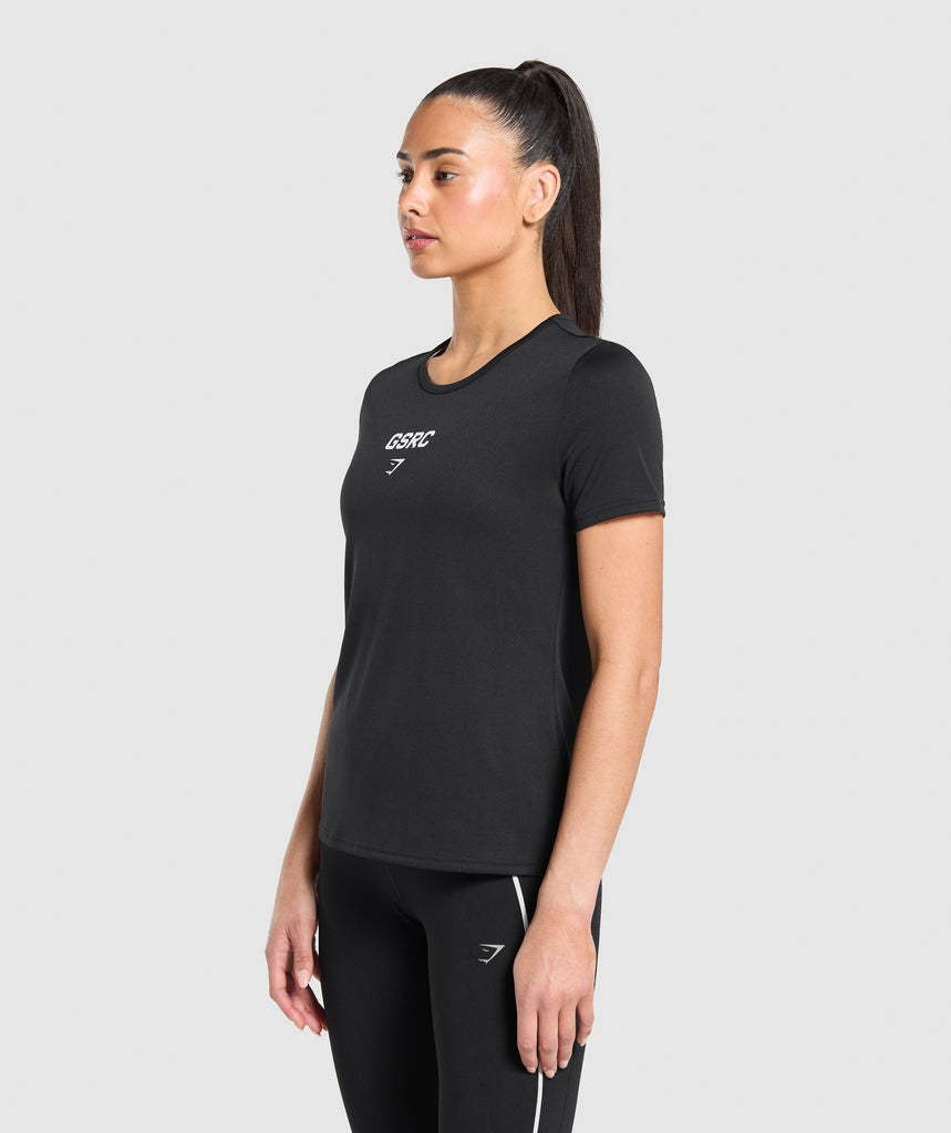 Gymshark Run Club Graphic T-Shirt - Black | Gymshark